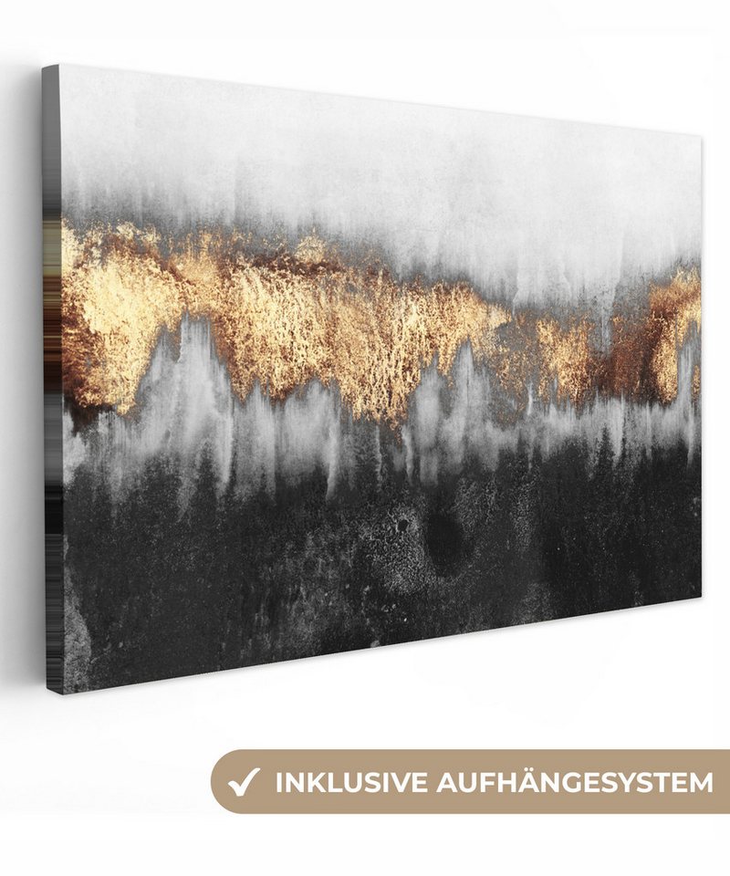 Onemillioncanvasses® Leinwandbild Gold Chic Abstrakt 1 St