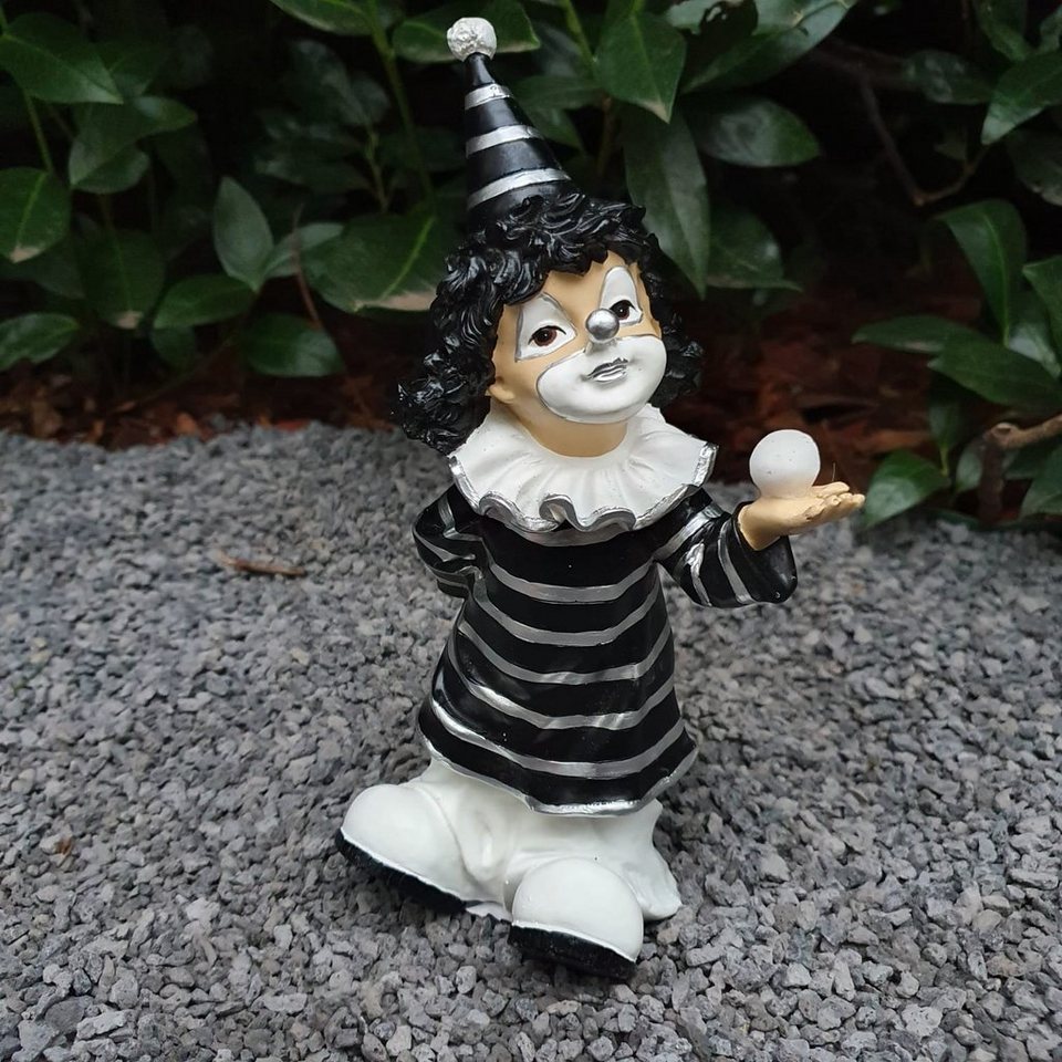 Aspinaworld Gartenfigur Clown Mit Ball 22 Cm Figur Für Den Garten
