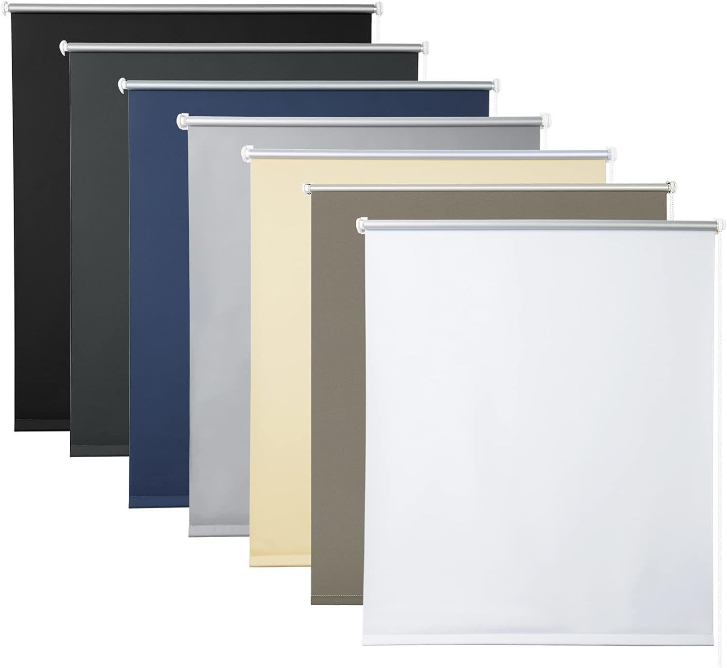 Verdunklungsrollo, Woltu, verdunkelnd, verspannt, Klemmfix, ohne Bohren ...