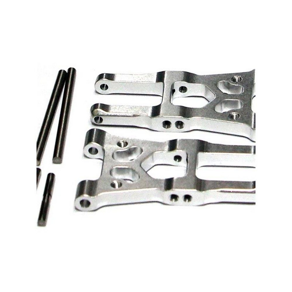 ArrowMax Modellbausatz Aluminium Front Arm - 1 Pair Silver for Tamiya TA06