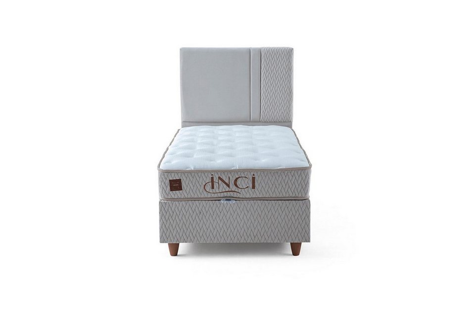 Jvmoebel Bett Graues Einzelbett Designer Schlafzimmer Möbel Polsterbett