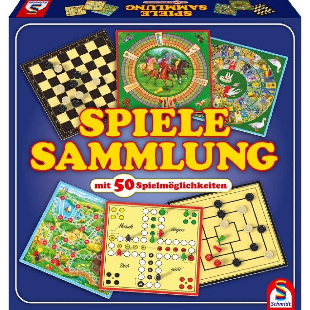 Schmidt Spiele Spiel Spiele-Sammlung mit 50 Spielen, Geburtstag ...