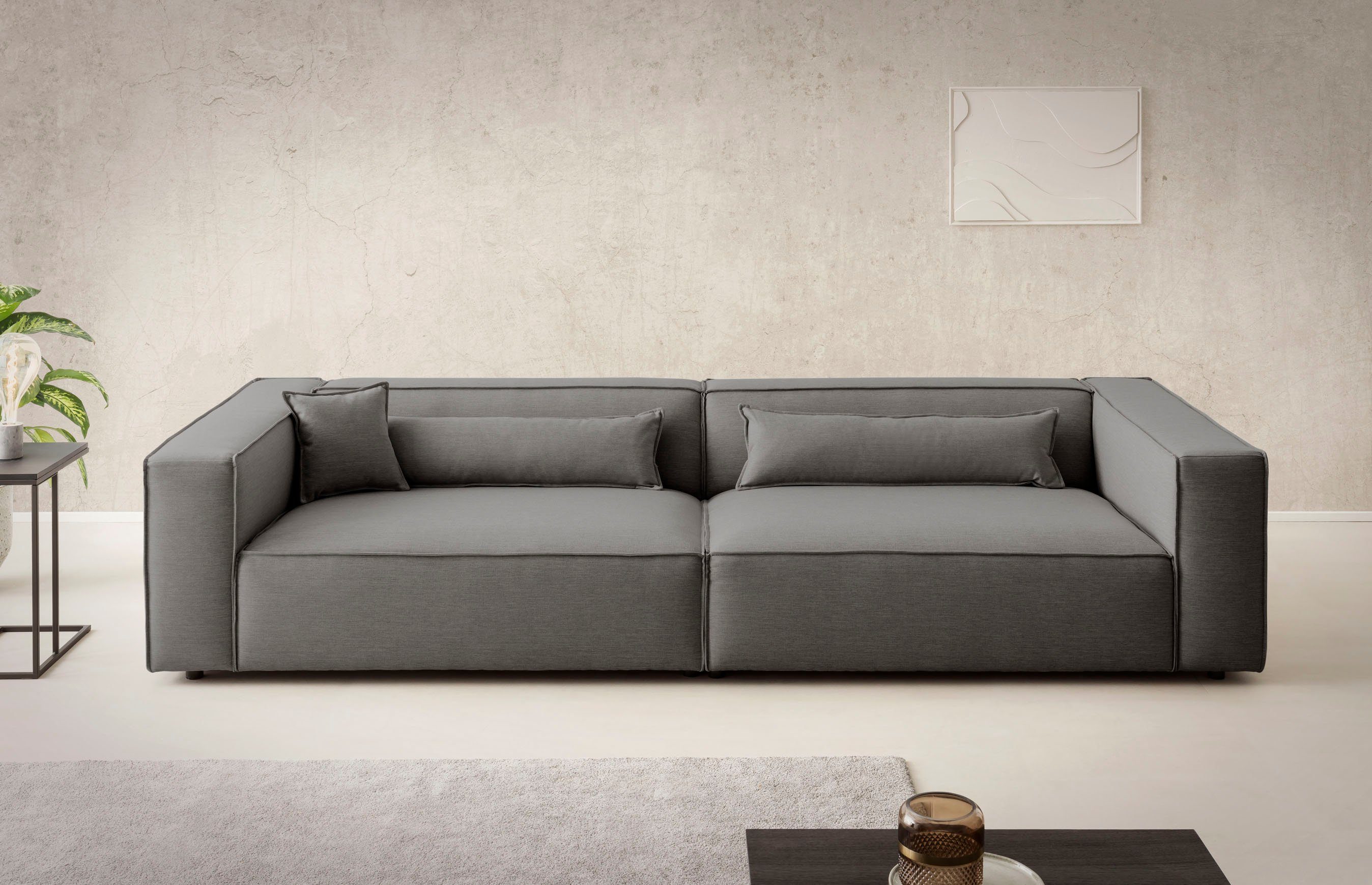 Leger Home By Lena Gercke 3 Sitzer Piara Xxl Sofa Mit Kedernaht Big
