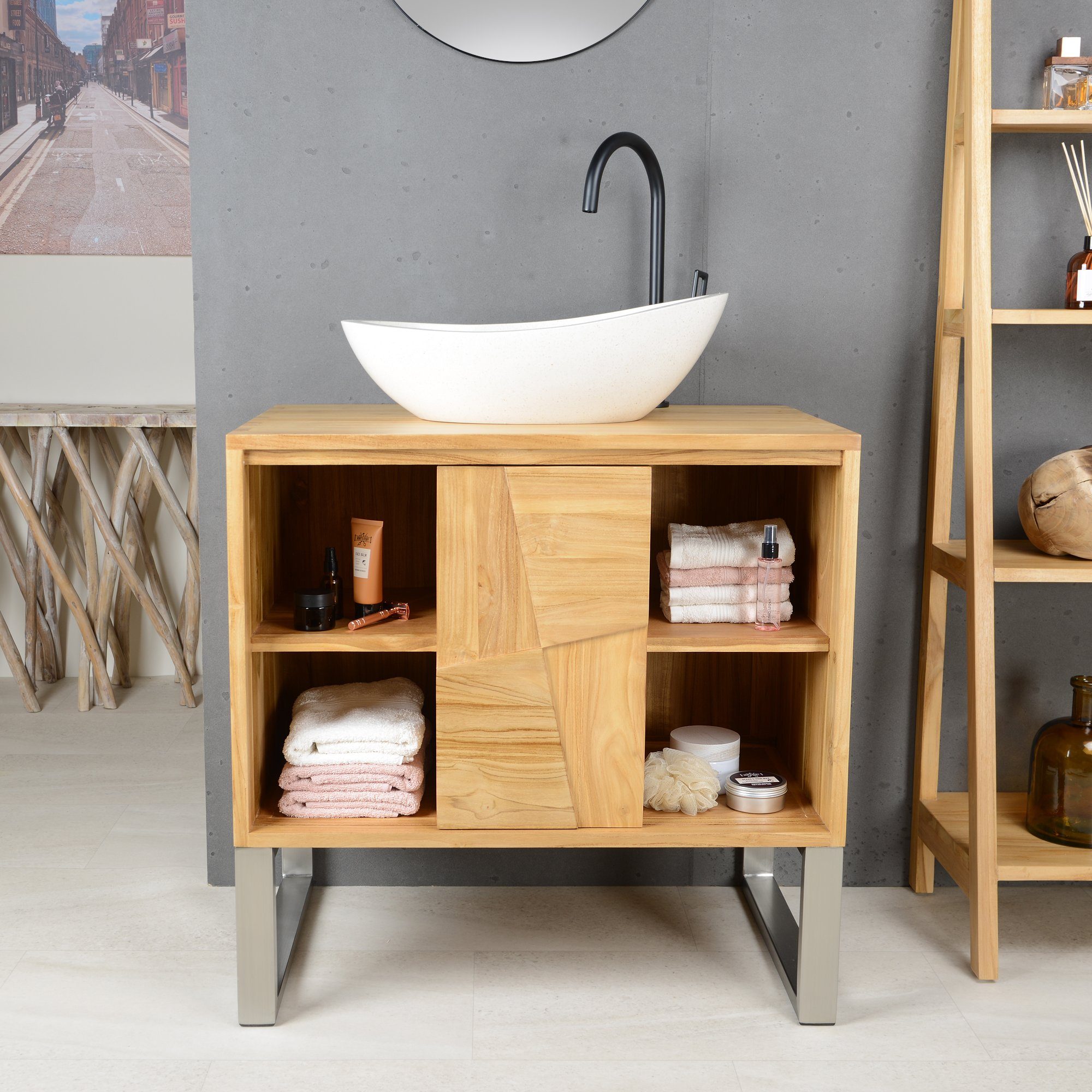 Teakholz Waschtischunterschränke online kaufen | OTTO