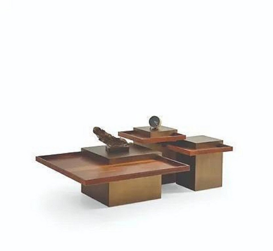 Jvmoebel Couchtisch Moderner Brauner Couchtisch Set Wohnzimmer Holz