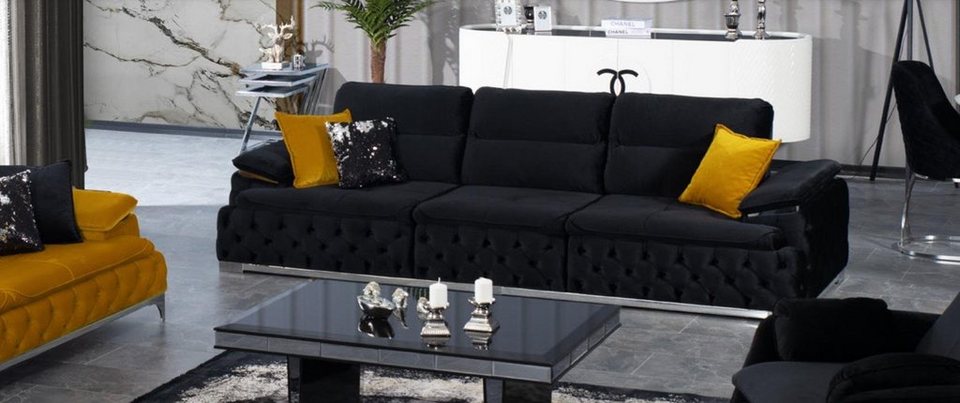 Jvmoebel Sofa Italienischer Stil Sofa Polsterung Couch 4 Sitzer Sofas