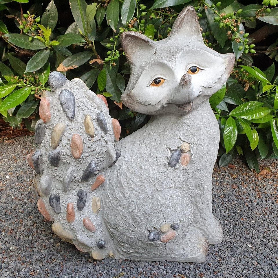Aspinaworld Gartenfigur Fuchs Figur In Steinoptik 47 Cm Wetterfeste
