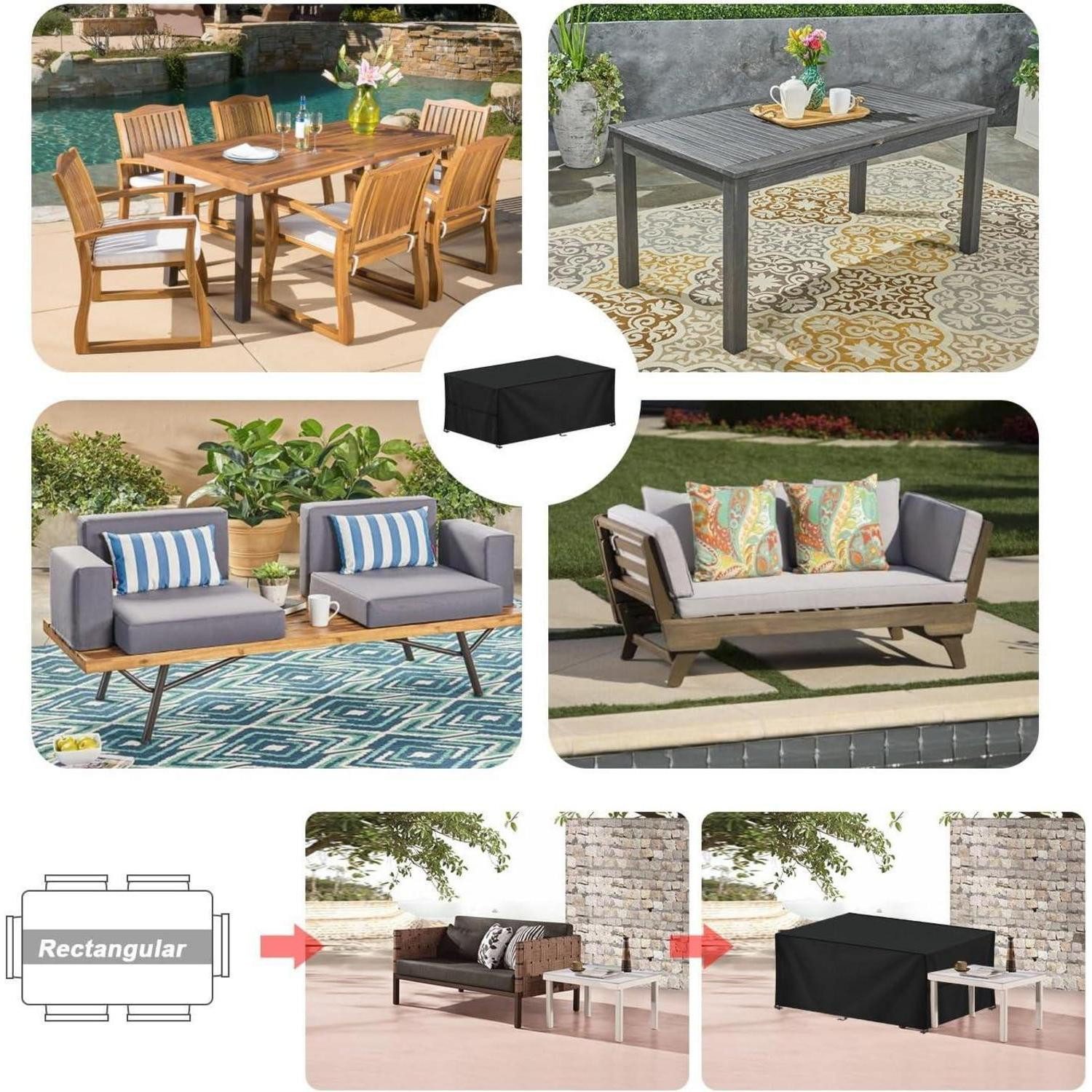 LuxusKollektion Gartenmöbel-Schutzhülle Gartenmöbel Abdeckung ...