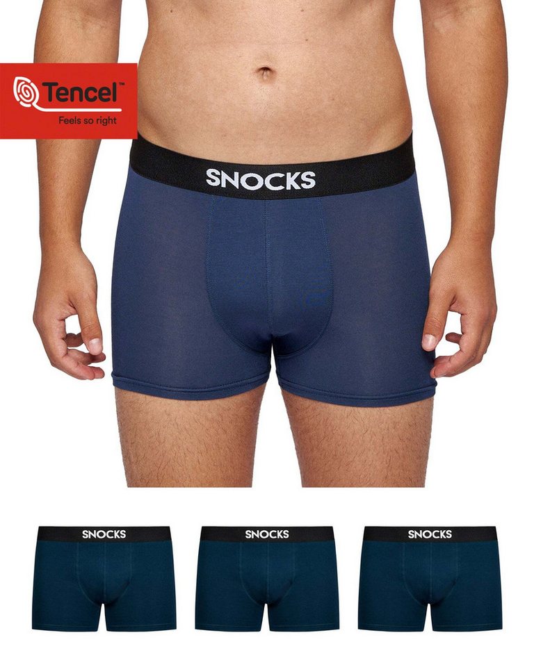 SNOCKS Boxershorts aus Modal (TENCEL) Enge Herren Unterhose (3-St ... SNOCKS Boxershorts aus Modal (TENCEL) Enge Herren Unterhose (3-St ...