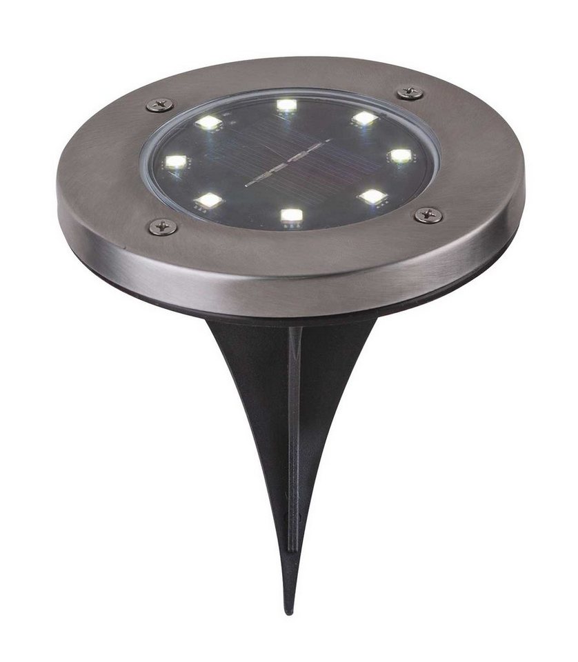 Globo Lighting Led Solarleuchte Siebold 2er Set 8 Flammig Schwarz