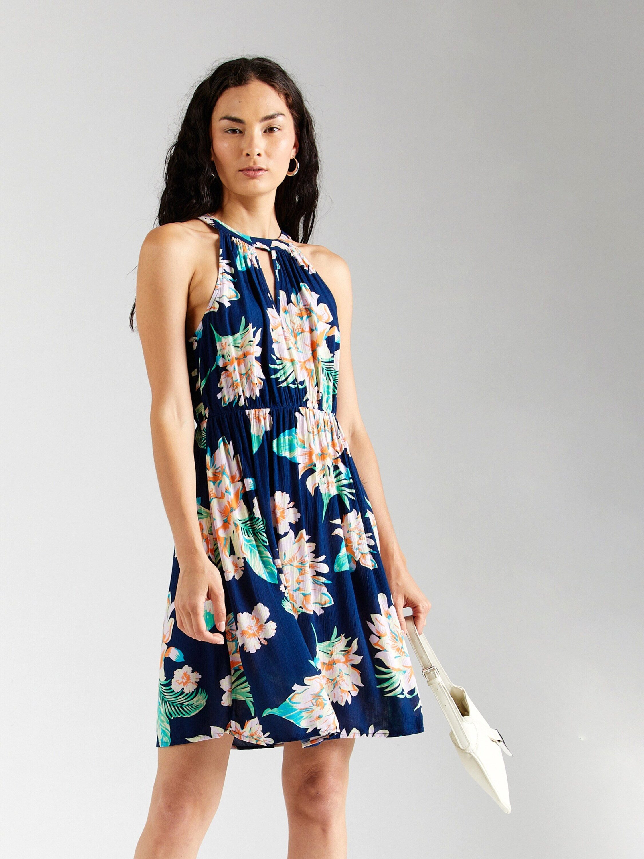 Vila Sommerkleid Mesa 1 Tlg Cut Outs Abgesteppter Saumkante