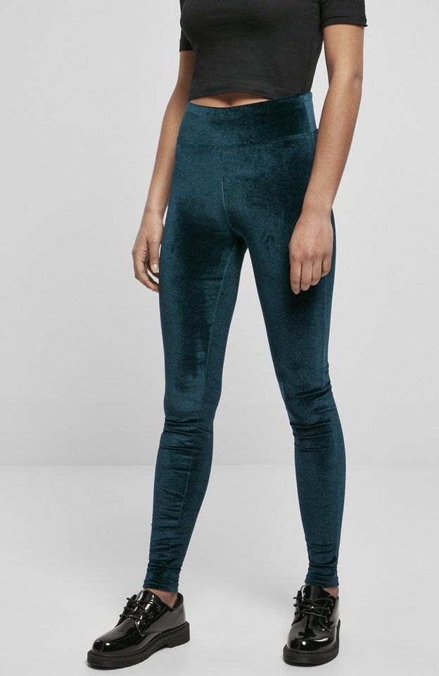 Urban Classics Leggings Urban Classics Damen Ladies High Waist Velvet