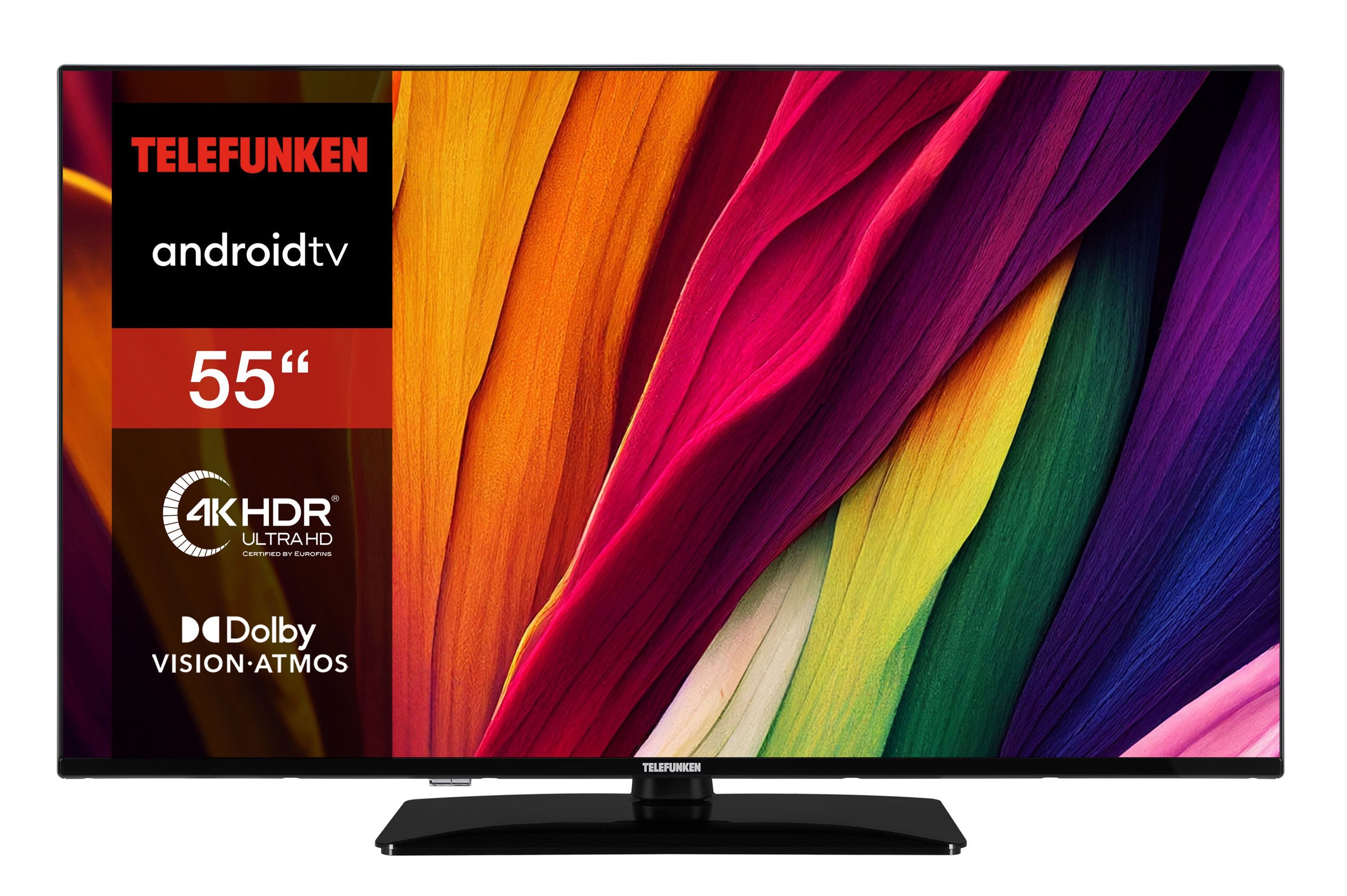 Telefunken D55U750X2CWI LCD-LED Fernseher (139 cm/55 Zoll, 4K Ultra HD, Android TV, HDR Dolby ...