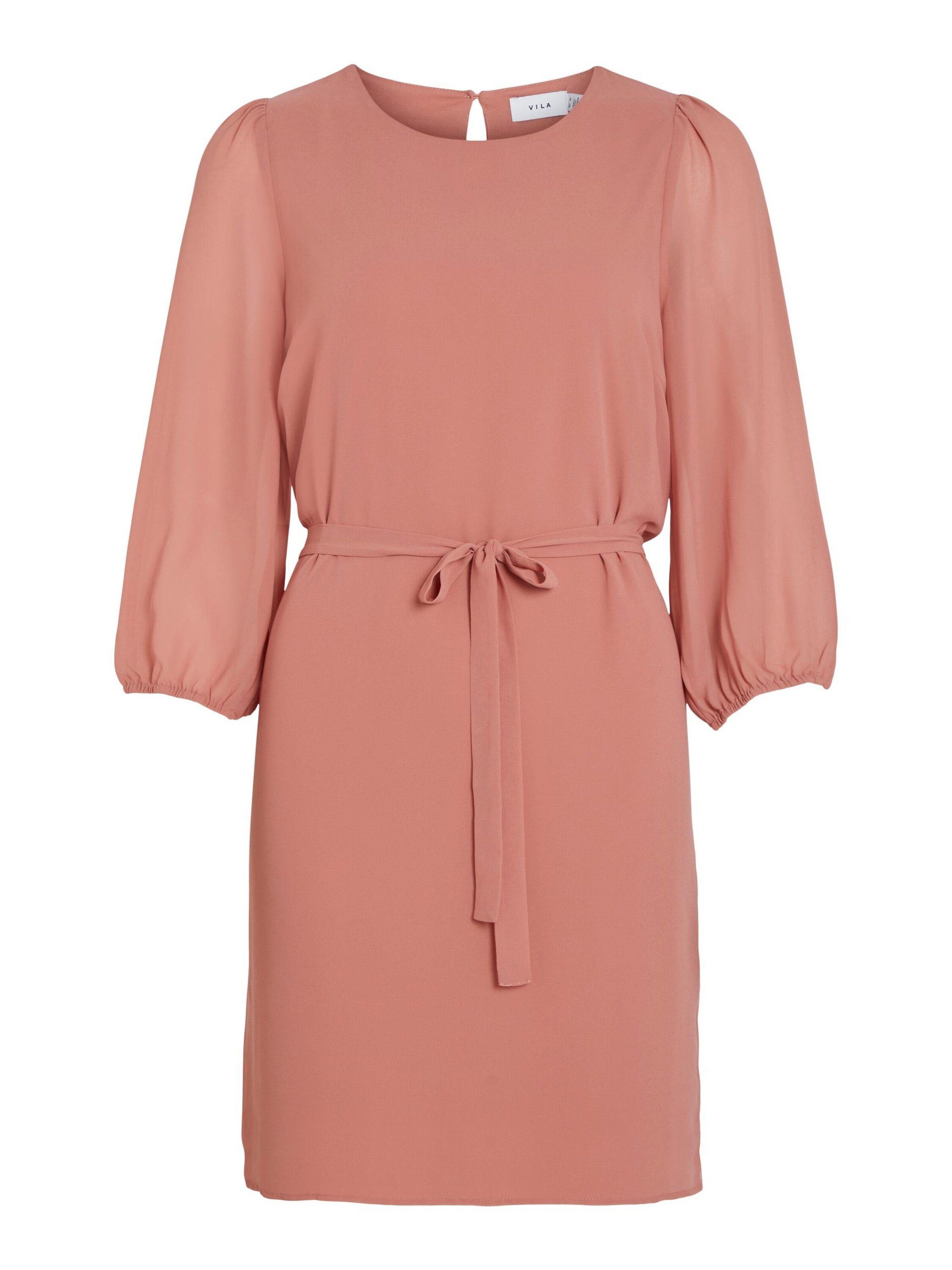Vila Sommerkleid Fine 1 Tlg Cut Outs Abgesteppter Saumkante