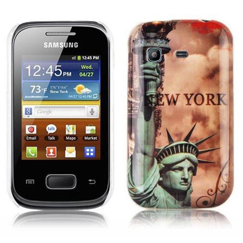 Cadorabo Handyhülle Hard Cover Aufdruck Samsung Galaxy Pocket