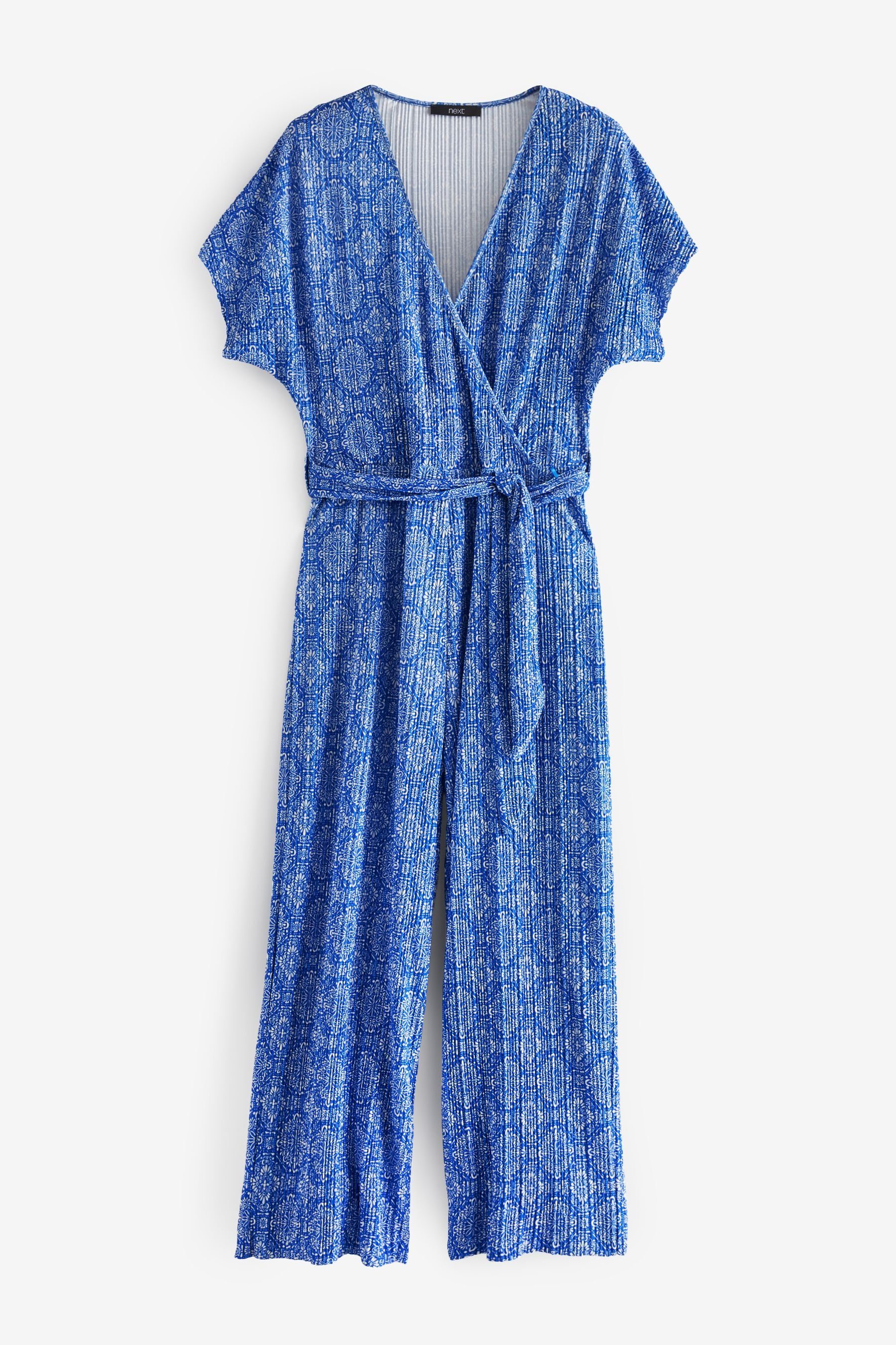 Next Jumpsuit Overall Mit Kurzen Ärmeln Und Plisséemuster 1 Tlg Mode