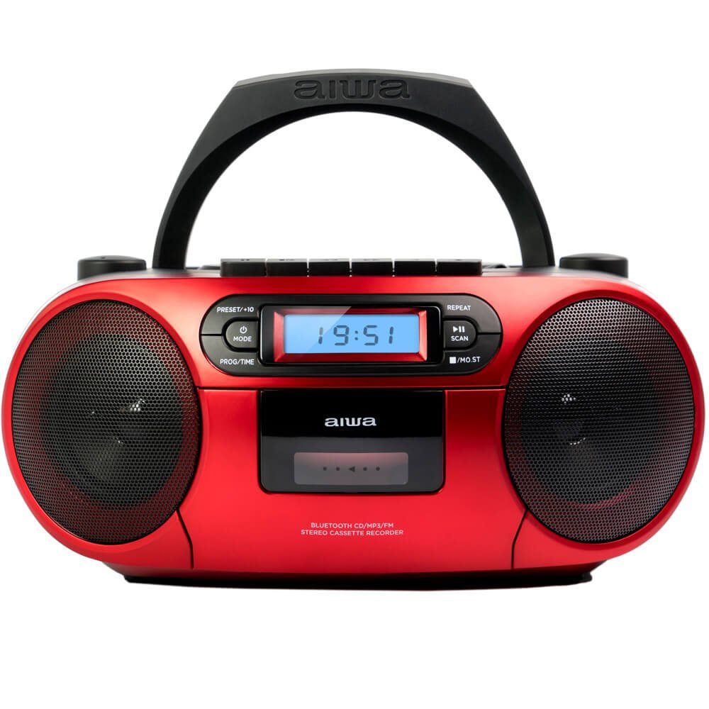 Aiwa »BBTC-550 Tragbarer CD Player mit Radio, Kassette, Bluetooth und ...