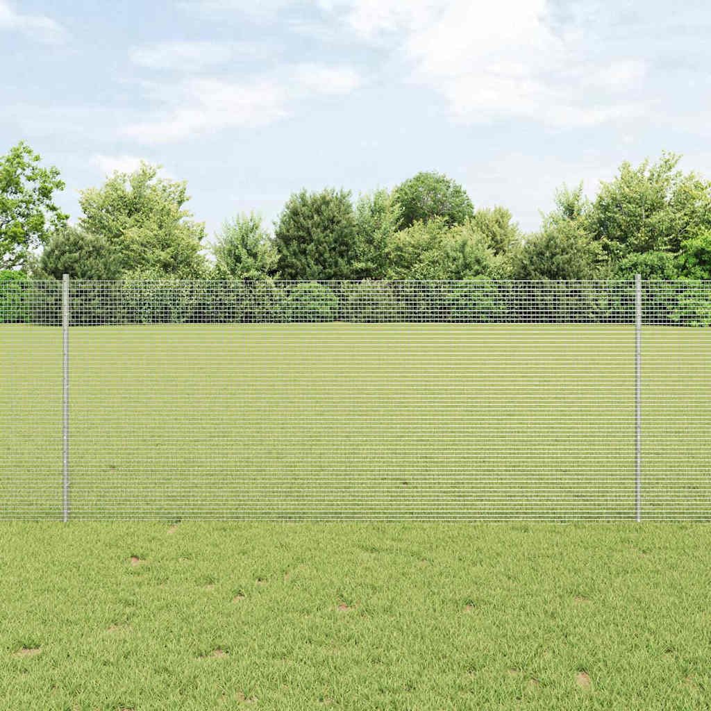 vidaXL Gartenzaun Schweißdrahtzaun mit Pfosten 10 x 1 m (B x H), (1-St ...