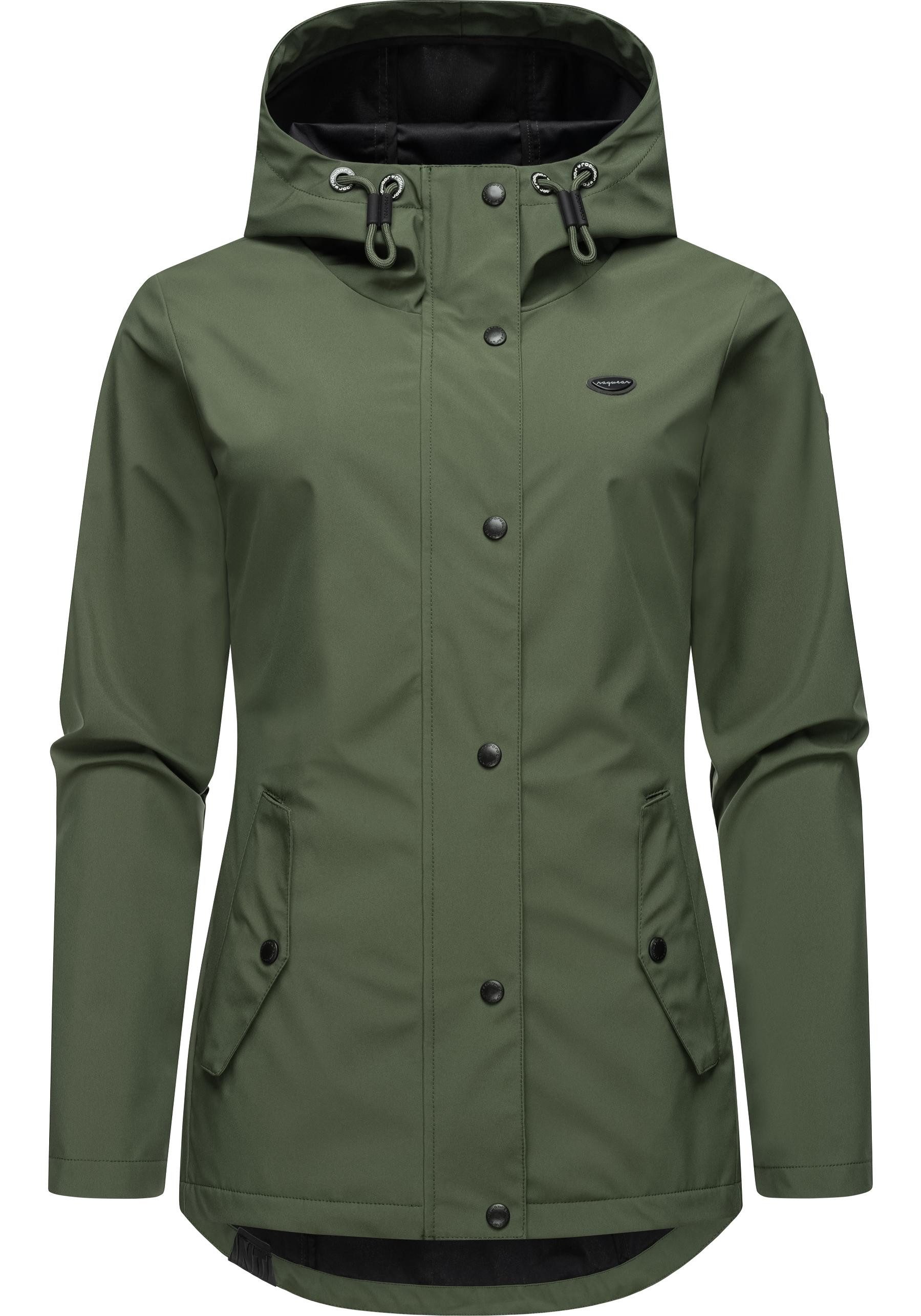 Ragwear Softshelljacke Margge Shell Wasserdichte Damen Übergangsjacke