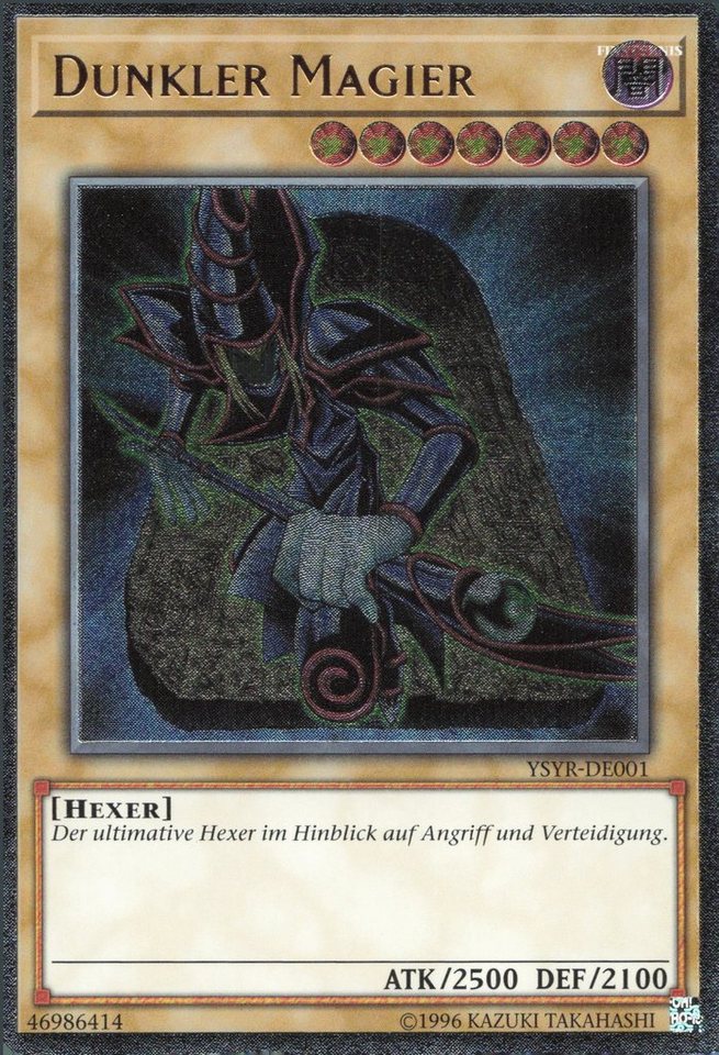 Recollectibles Sammelkarte Yugioh Karte Dunkler Magier V2 Yu Gi Oh