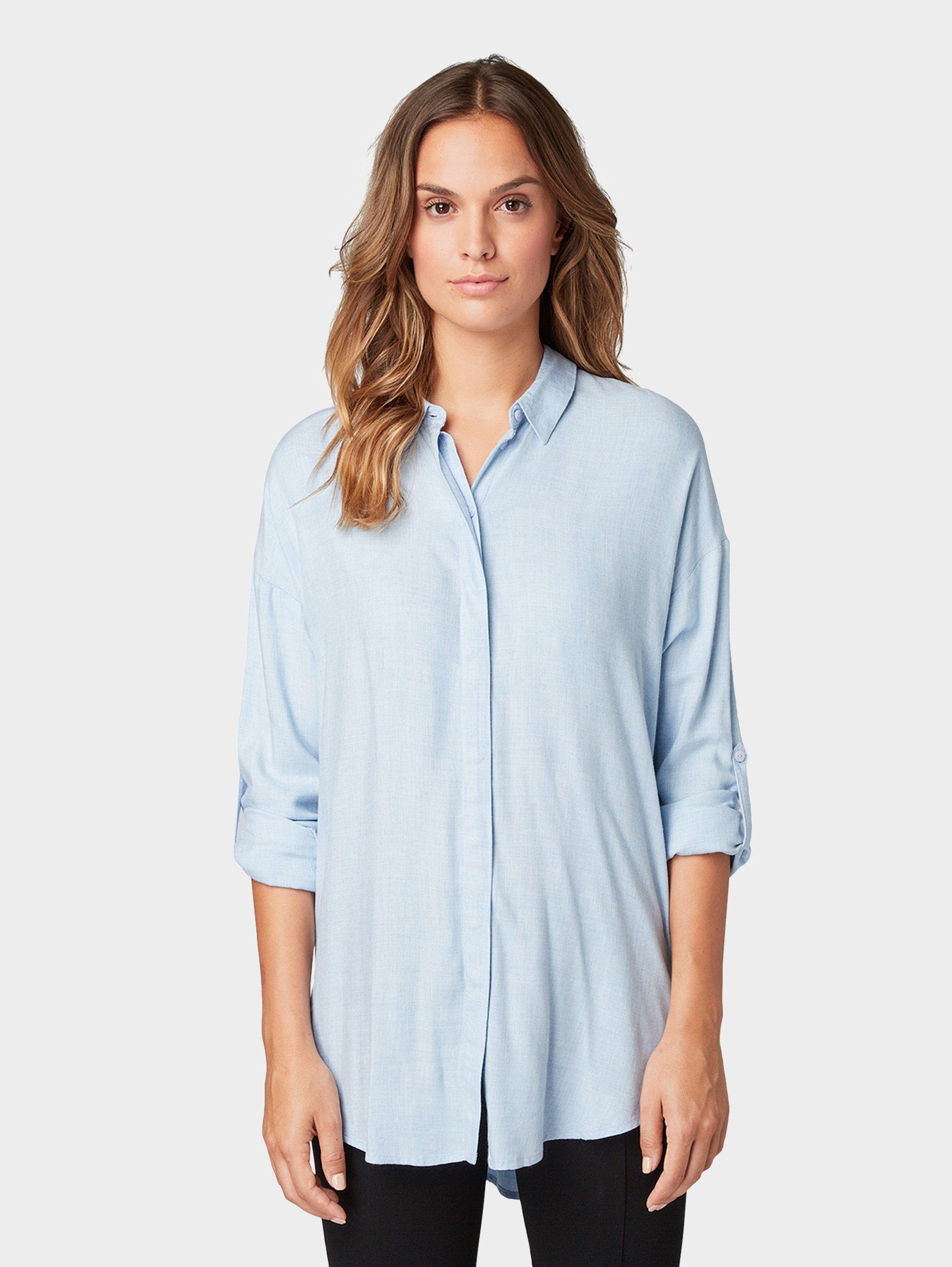Tom Tailor Langarmbluse Bluse Mit Tape Detail