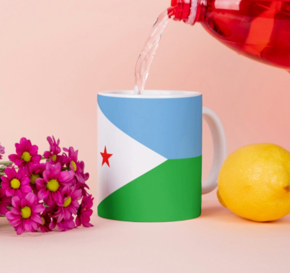 Tinisu Tasse Dschibuti Tasse Flagge Pot Kaffeetasse National Becher