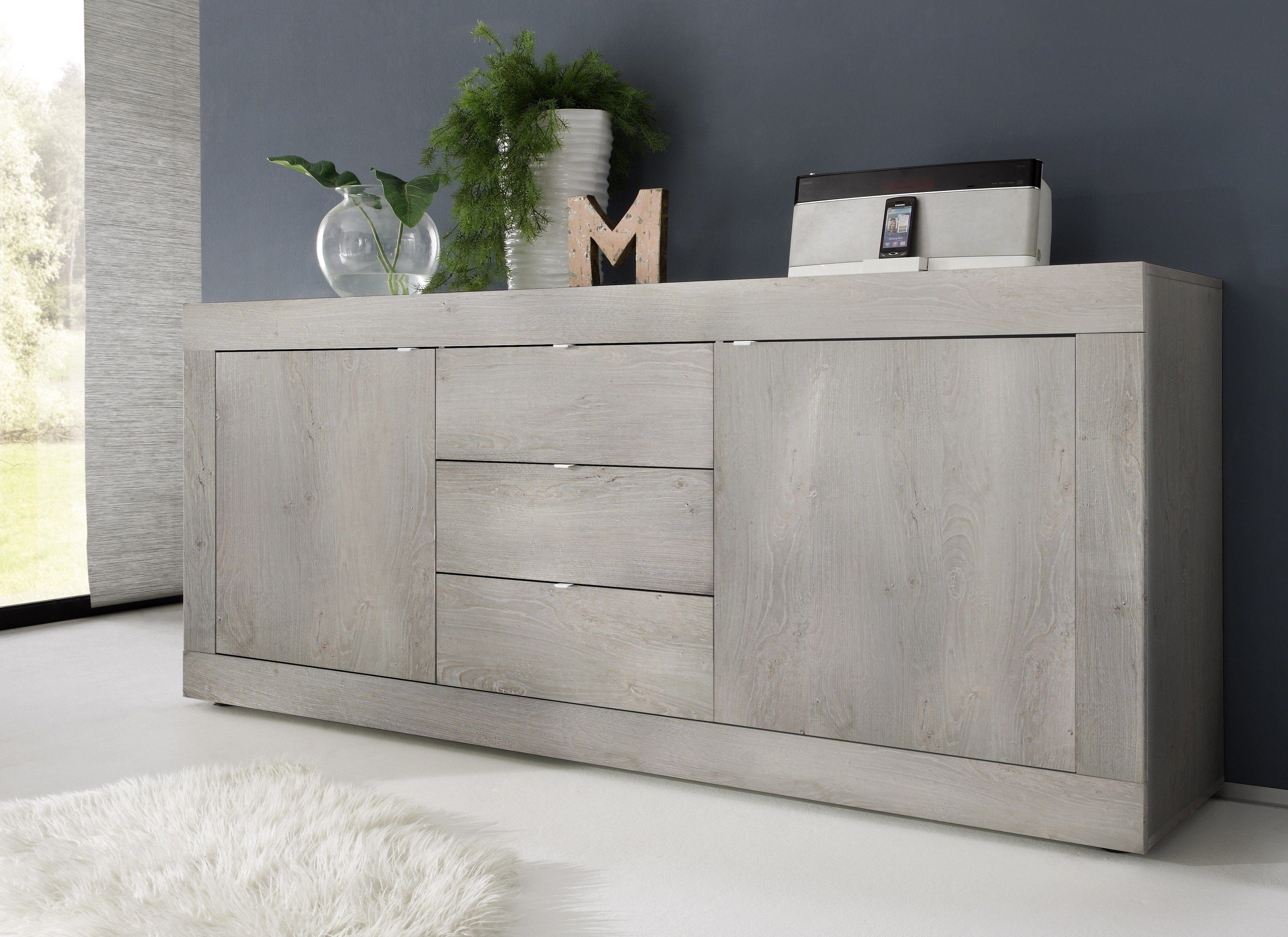 Möbelando Sideboard Belinda Bxhxt 210x86x43 Cm In Holzstruktur