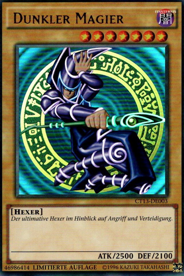 Recollectibles Sammelkarte Yugioh Karte Dunkler Magier Deutsch Yu Gi