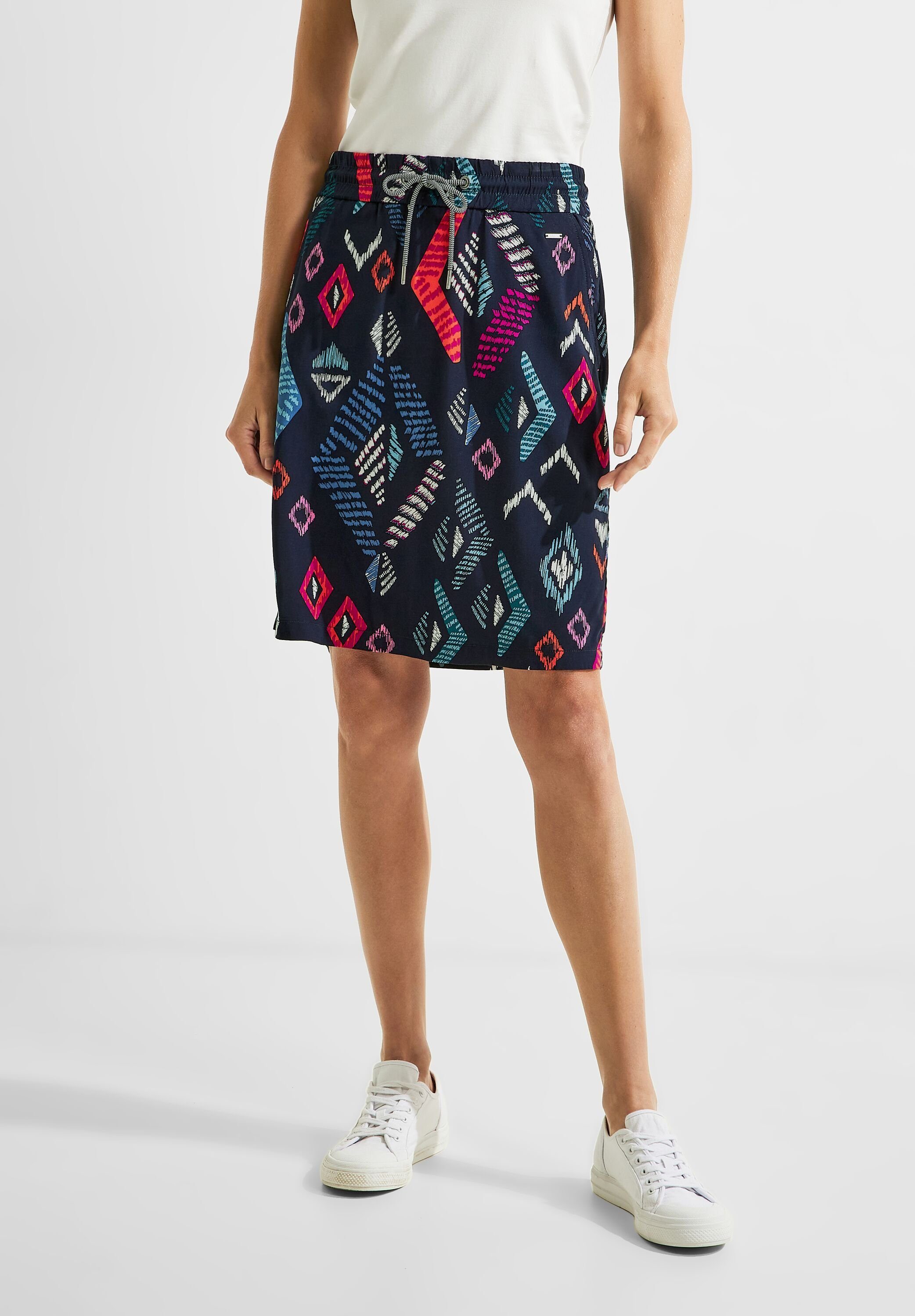 Cecil Sommerrock mit seitlichen Eingrifftaschen, Rock Chelsea von CECIL, Rock in einem Grafik Design