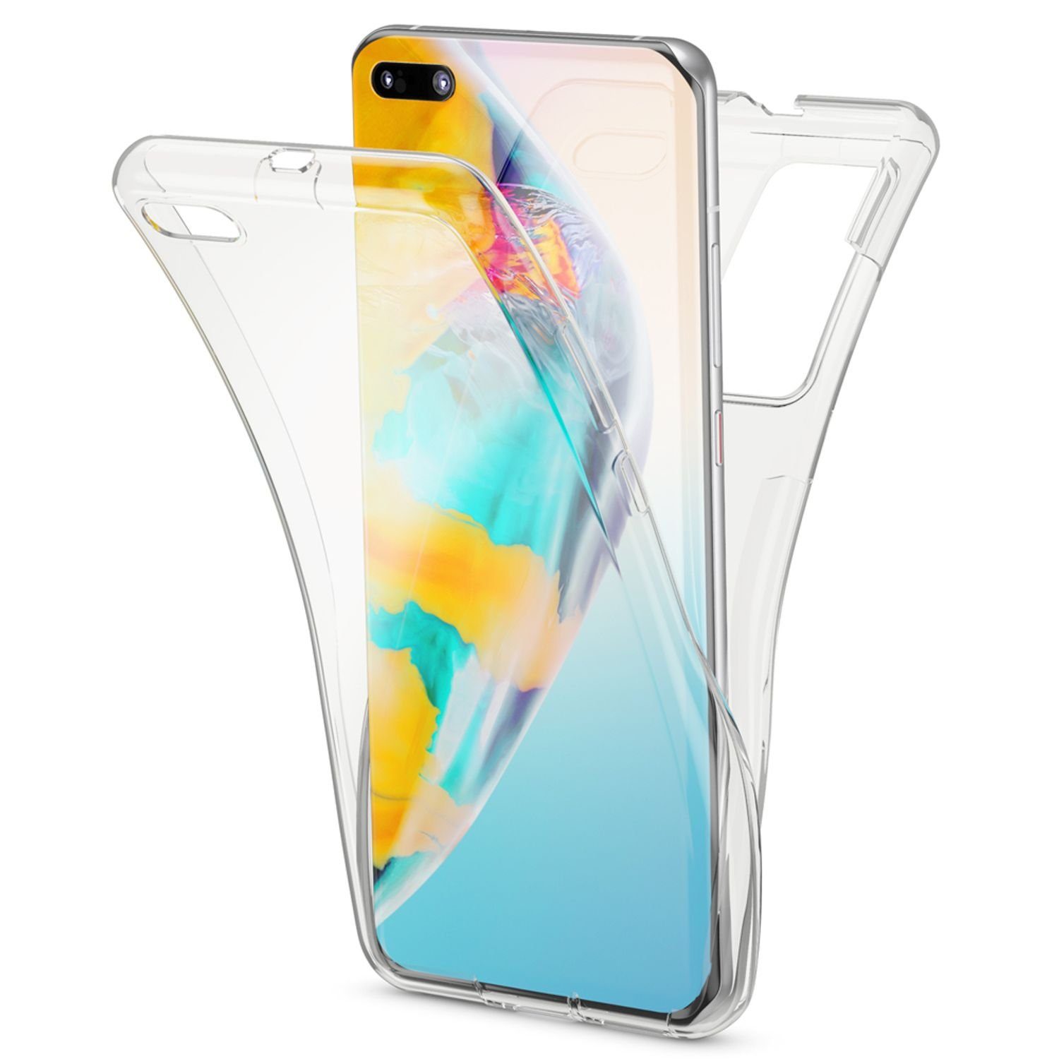 Nalia Smartphone Hülle Huawei P40 Pro Klare 360 Grad Silikon Hülle