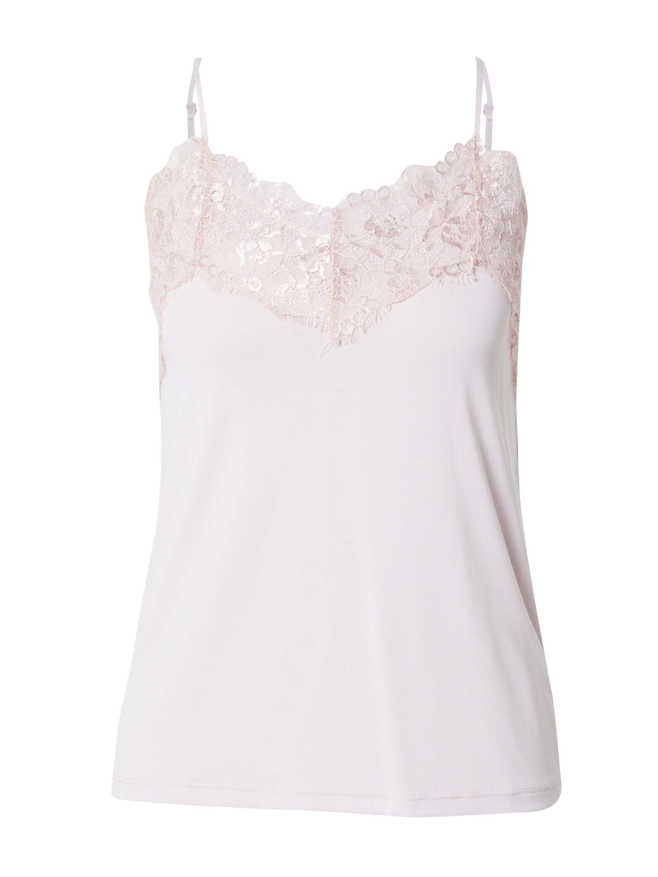 Ichi Shirttop LIKE (1-tlg) Spitze, Ton-in-Ton-Nähte