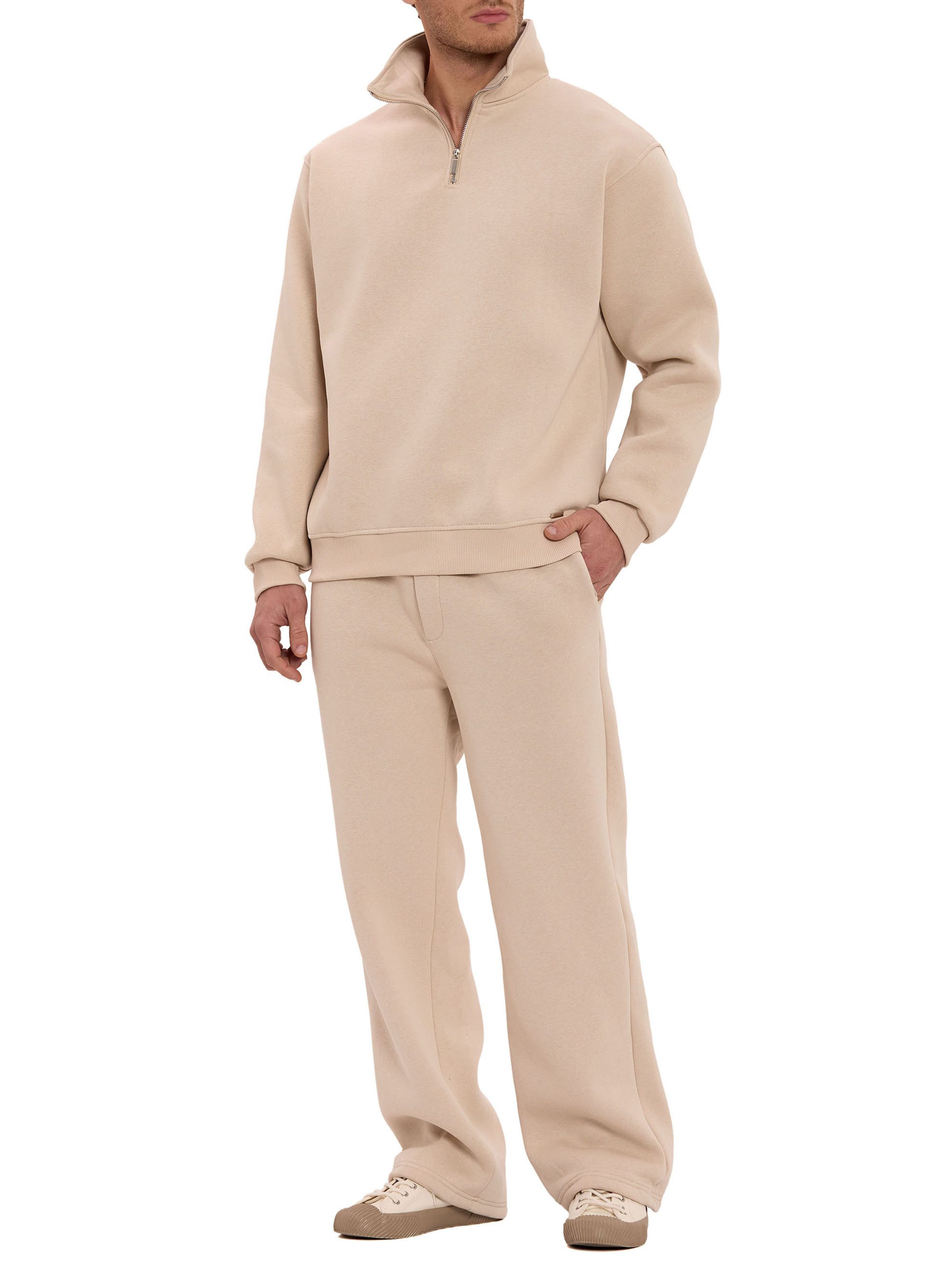 RedBridge Jogginganzug mit Stehkragen und Half Zip Pflegeleichte ...