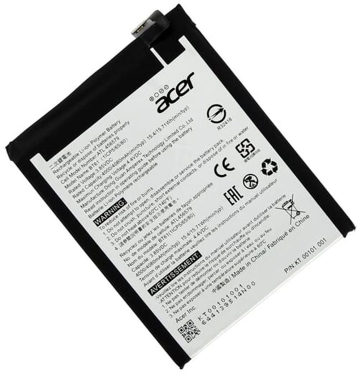 Acer Akku für Acer Liquid Z6 Plus Li-Pol 3,85 Volt 4000 mAh schwarz Handy-Akku 4000 mAh (3.85 V ...