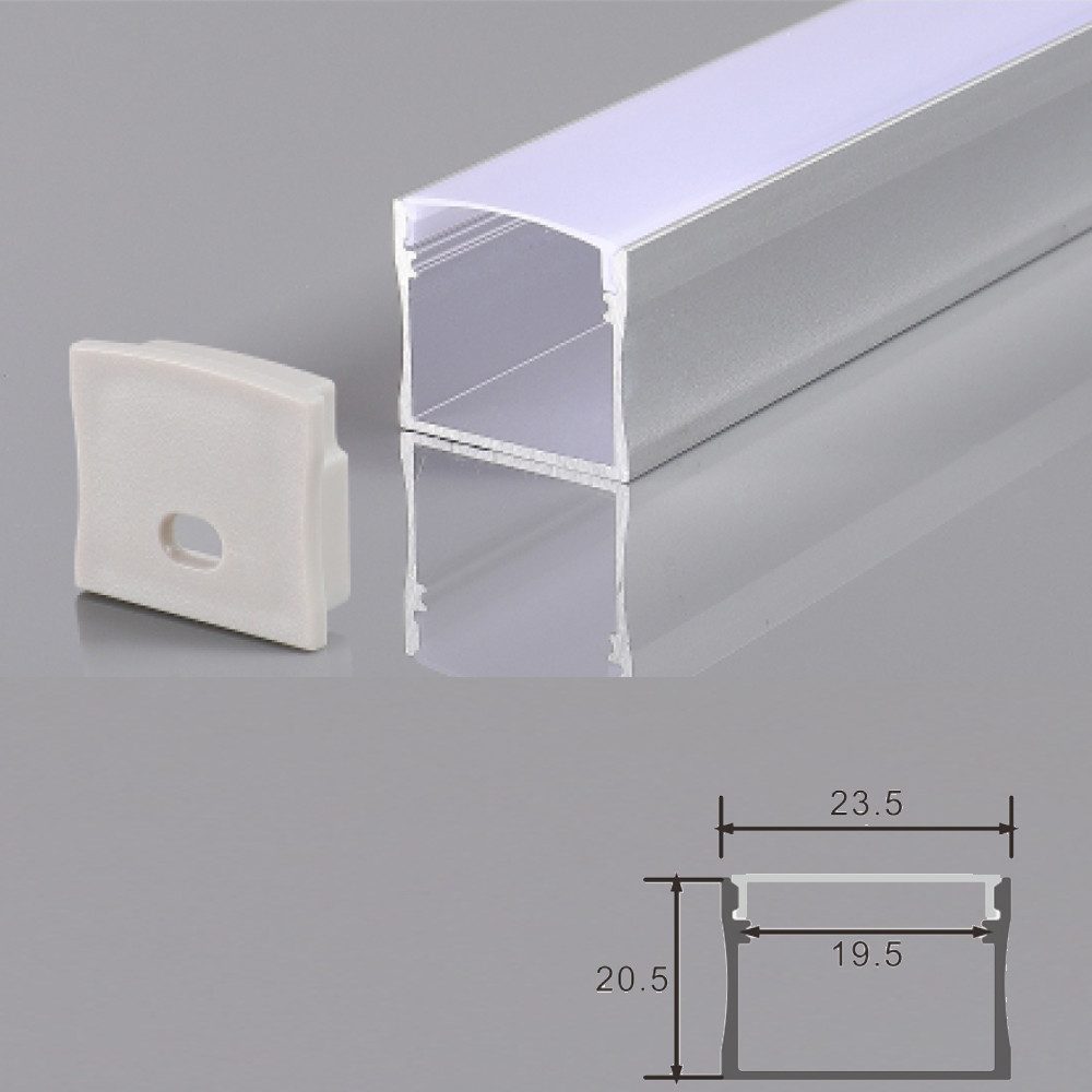 Energmix Led Stripe Profil 2 Meter Alu Profile Alu Schiene Profil Mit