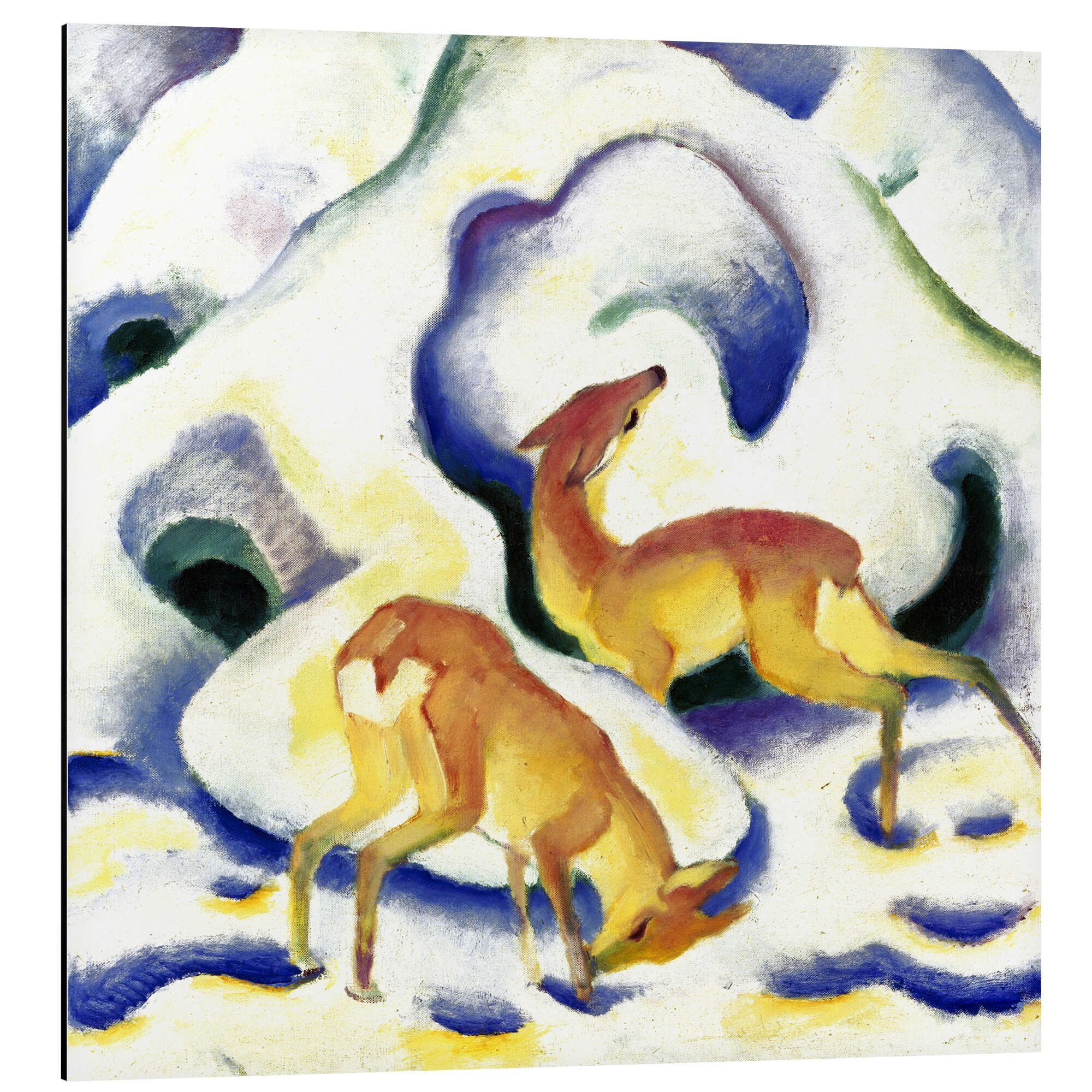 Posterlounge Alu Dibond Druck Franz Marc Rehe Im Schnee Malerei