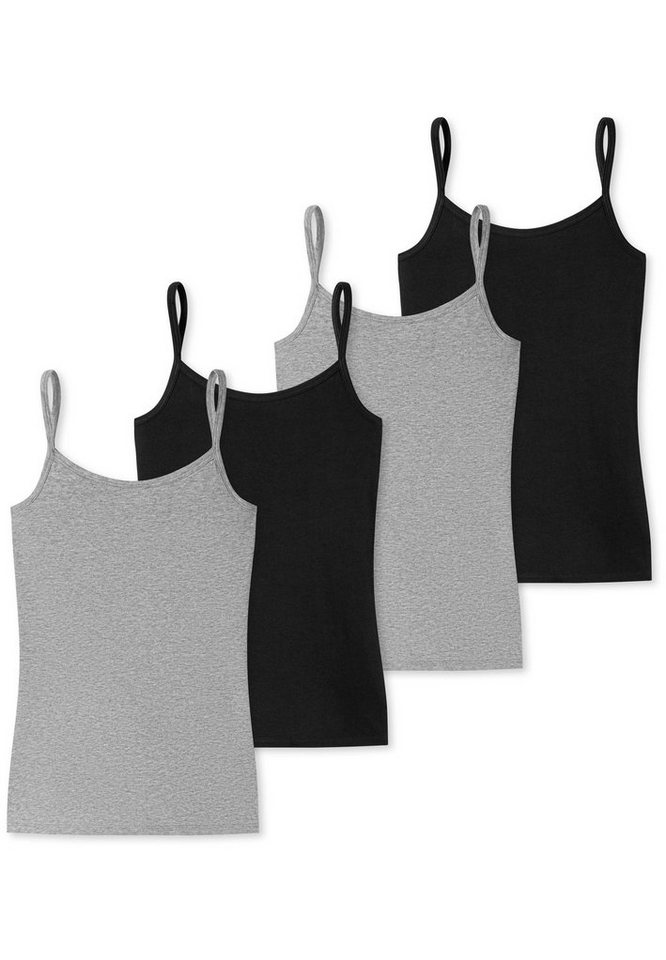 Schiesser Unterhemd 4er Pack Teens Girls 955 Organic Cotton Spar