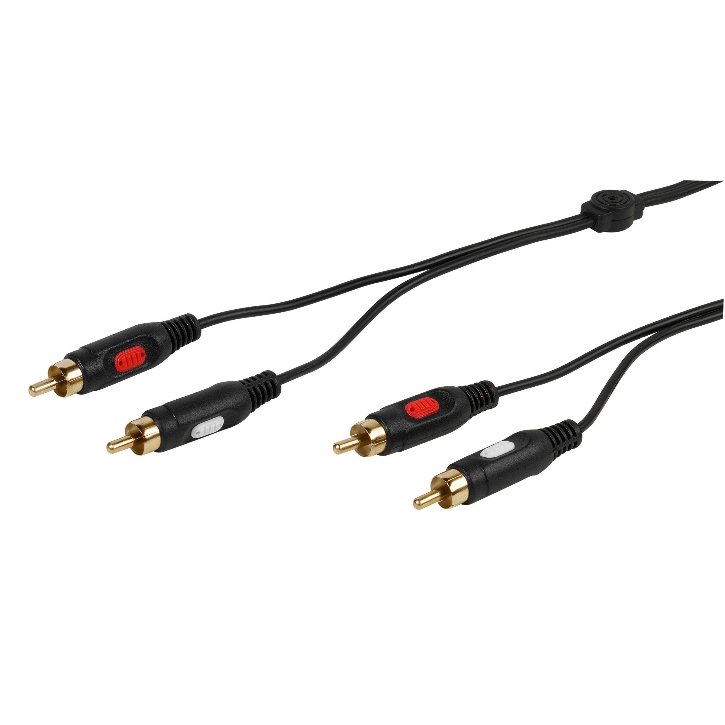 Vivanco Audio- & Video-Kabel, Kabel, RCA Kabel (250 cm), Vergoldete ...