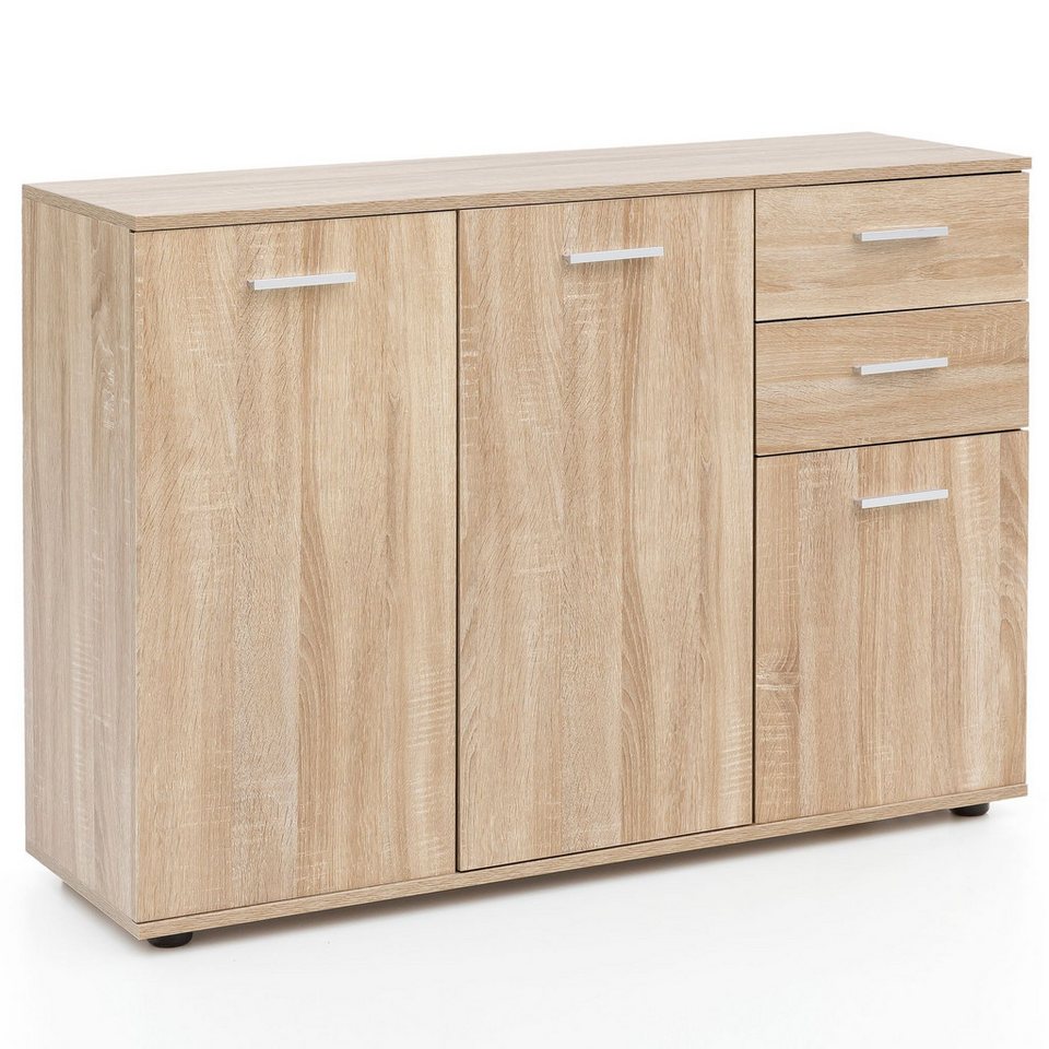 Wohnling Sideboard Wl5288 Mit Türen And Schubladen 107x79x35 Cm Schrank