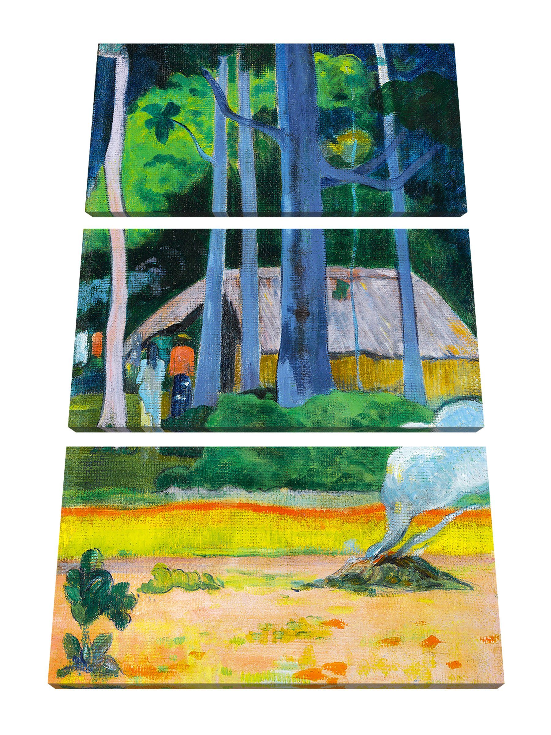 Pixxprint Leinwandbild Paul Gauguin Cabane Sous Les Arbres Paul