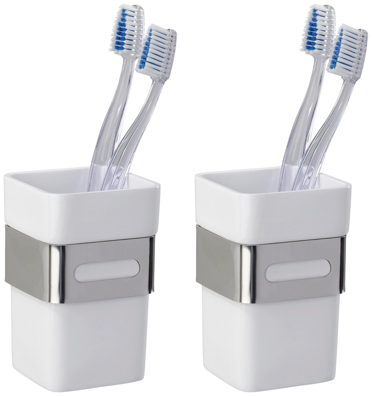 Wenko Zahnputzbecher Premium Plus Set 2 St Otto