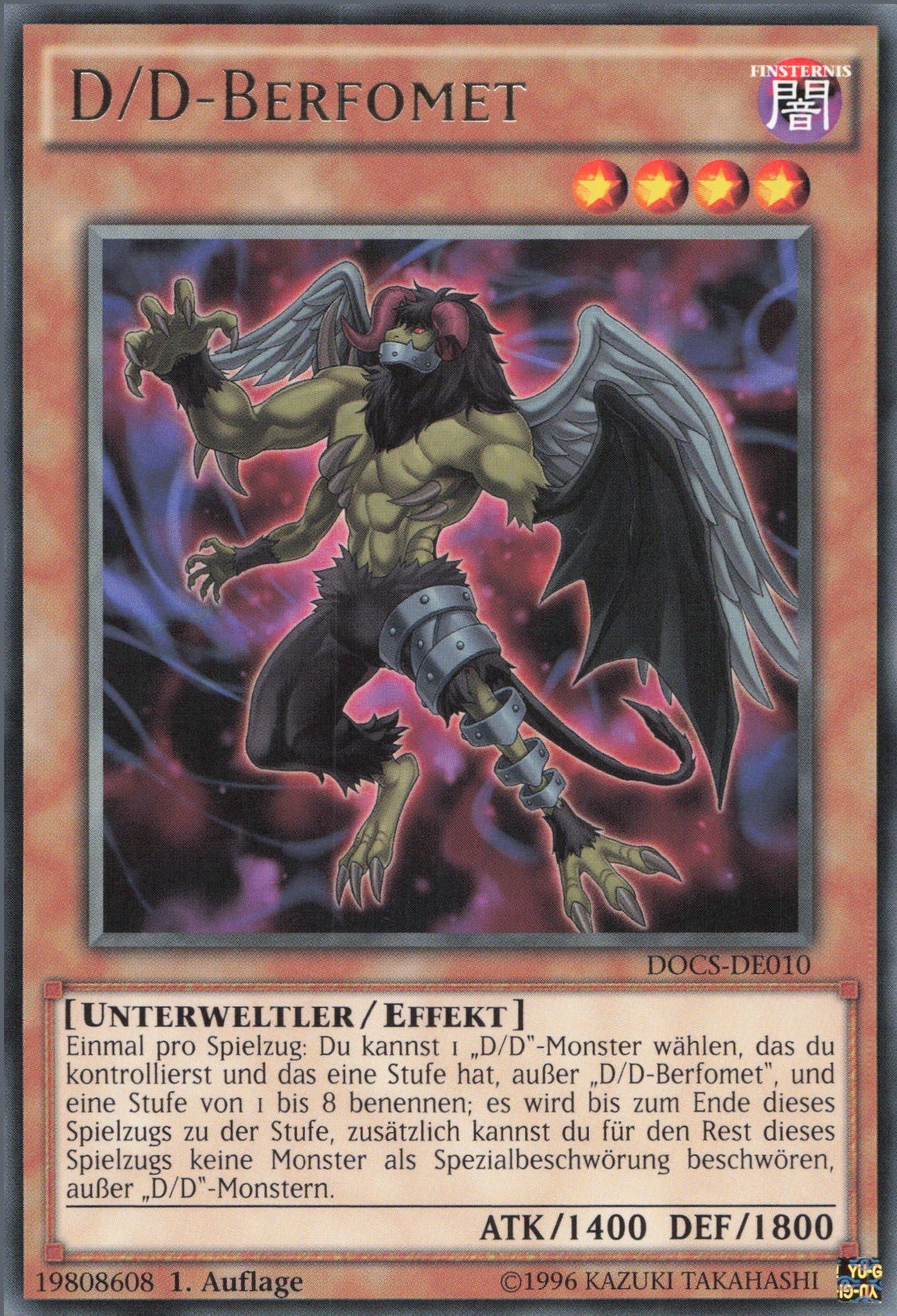 ReCollectibles Sammelkarte YuGiOh D/D-Berfomet, Yu-Gi-Oh! DOCS-DE010 Rare