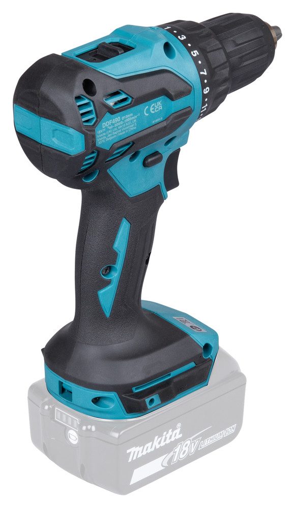 Makita Akku-Bohrschrauber »DDF490Z« 18V, max. 65 Nm, 0-1.900 min⁻¹, 13 ...