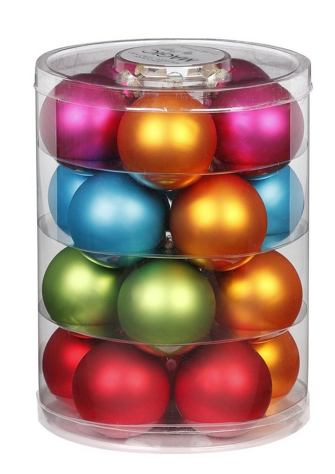 MAGIC by Inge Christbaumschmuck, Weihnachtskugeln Glas 6cm Mille Fiori ... MAGIC by Inge Christbaumschmuck, Weihnachtskugeln Glas 6cm Mille Fiori ...