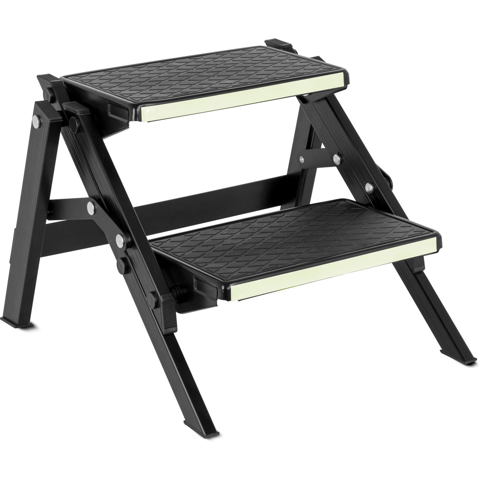 Brunner Trittleiter Doppel Trittstufe Ruckstep Black Fluo Wohnwagen