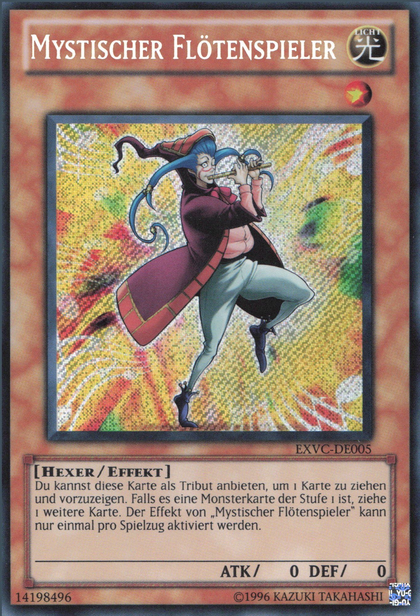 Recollectibles Sammelkarte Yugioh Karte Mystischer Flötenspieler