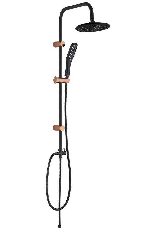 Kolman Duschsystem Regendusche Set Handbrause Alanis Höhe 100 Cm In