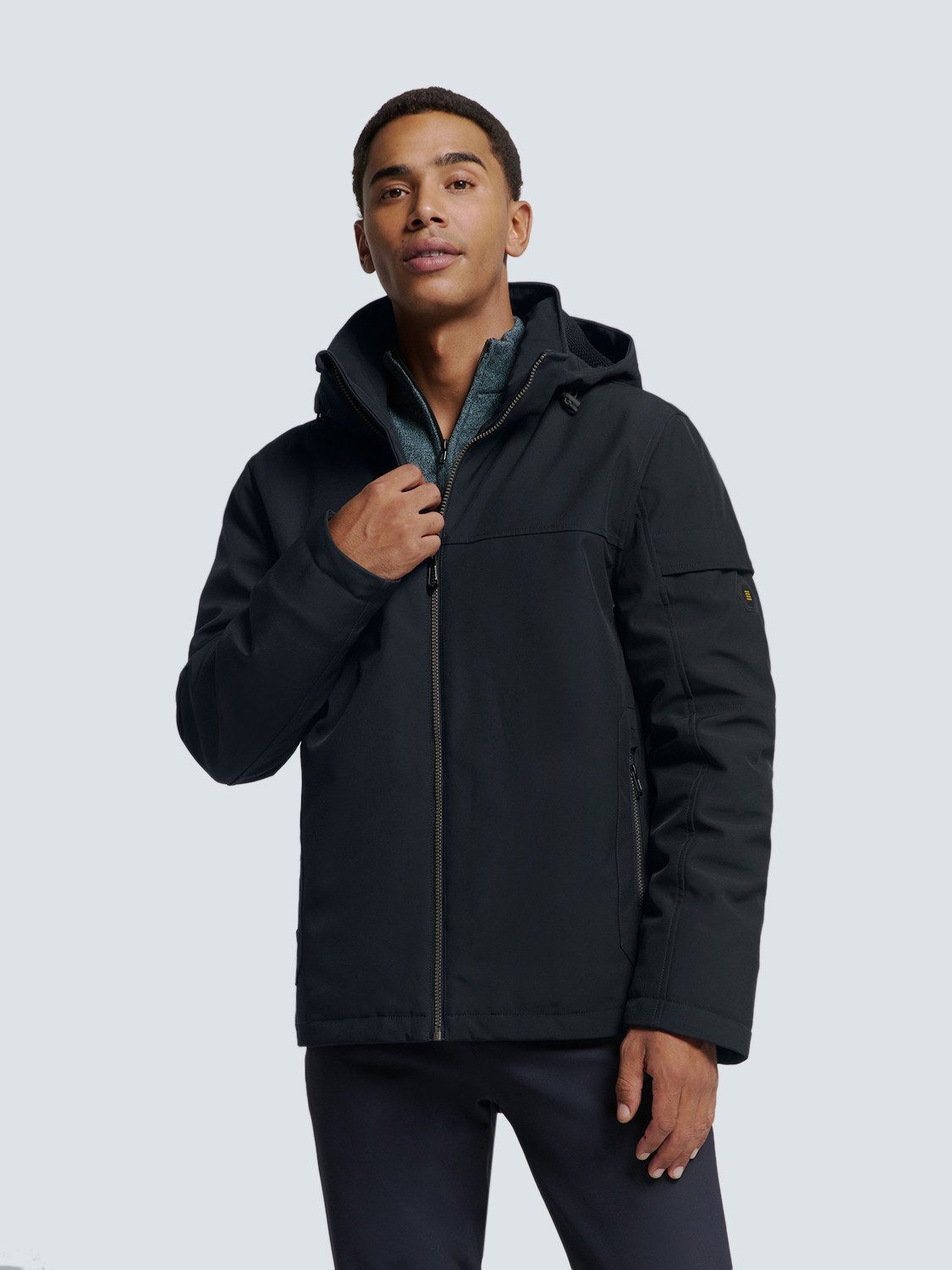 NO EXCESS Softshelljacke No Excess Softshell-Kapuzenjacke