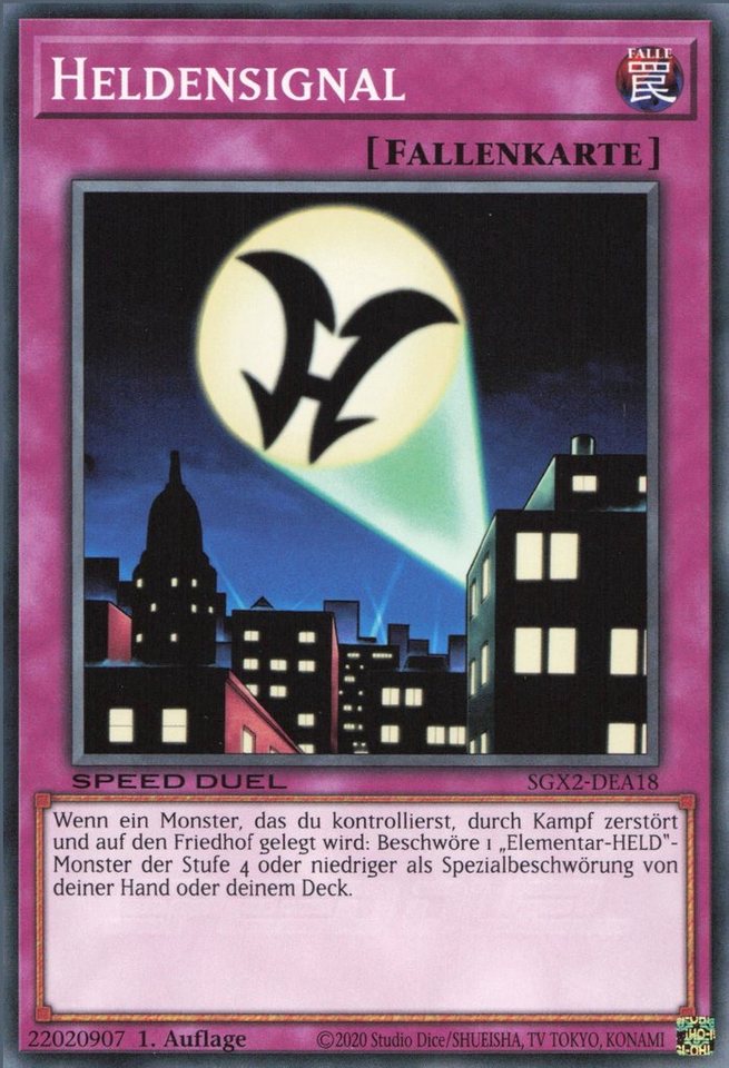 Recollectibles Sammelkarte Yugioh Karte Heldensignal Deutsch Yu Gi Oh