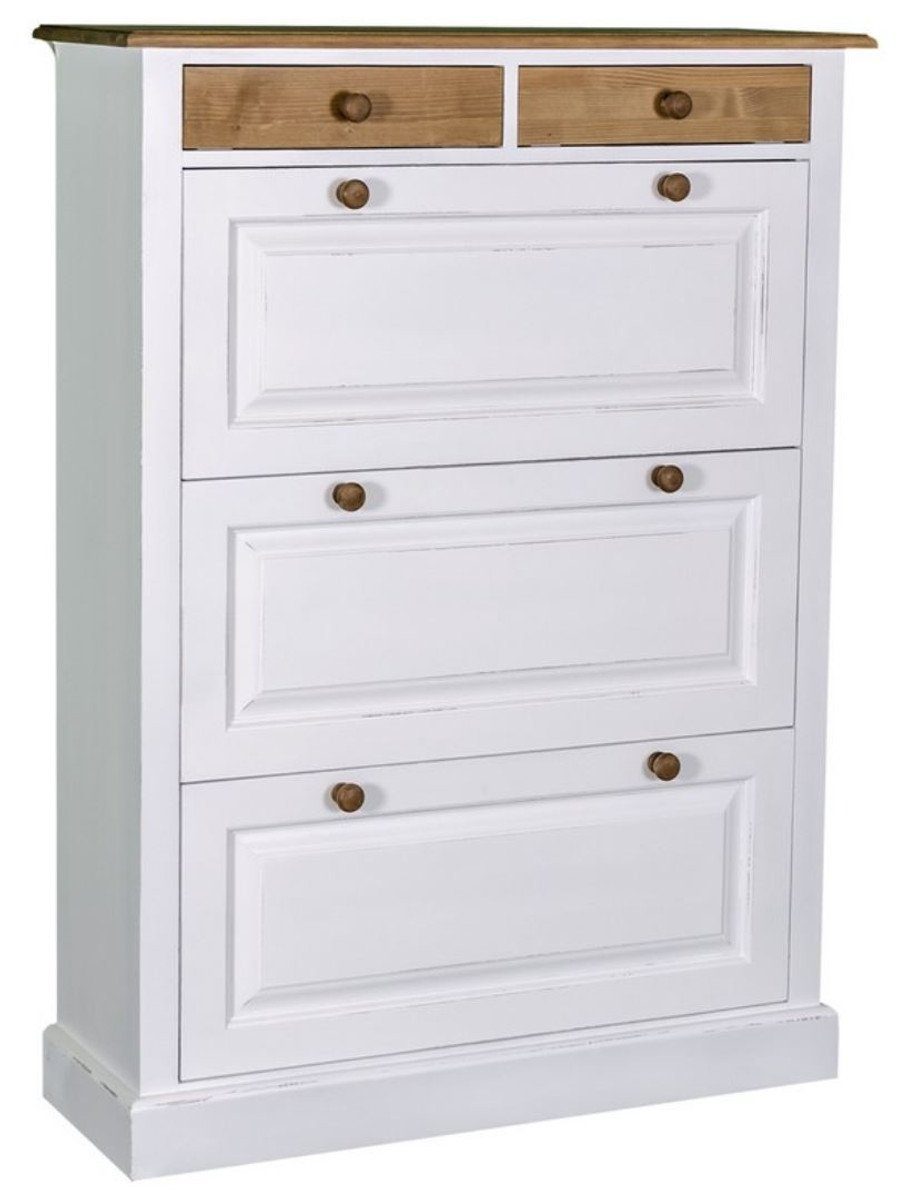 Landhaus Schuhschrank Weiss