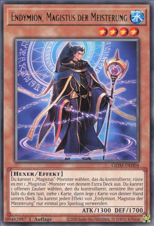 Recollectibles Sammelkarte Yugioh Karte Endymion Magistus Der